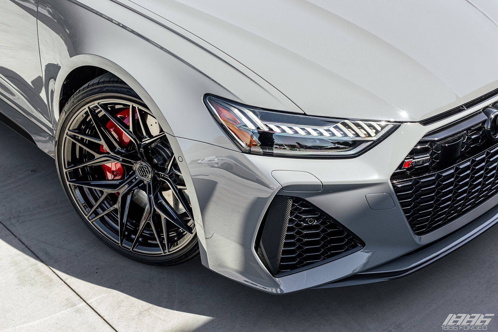 Кованые диски 1886 Wheels G009 на Audi A/RS 6 (C8) — 11 фото